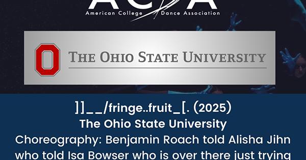 MFA Work Selected for ACDA National Festival | Department of Dance